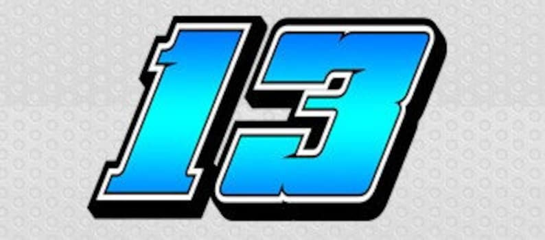 Race Car Numbers Decal Package Kit - Late Model, Street Stock - Etsy
