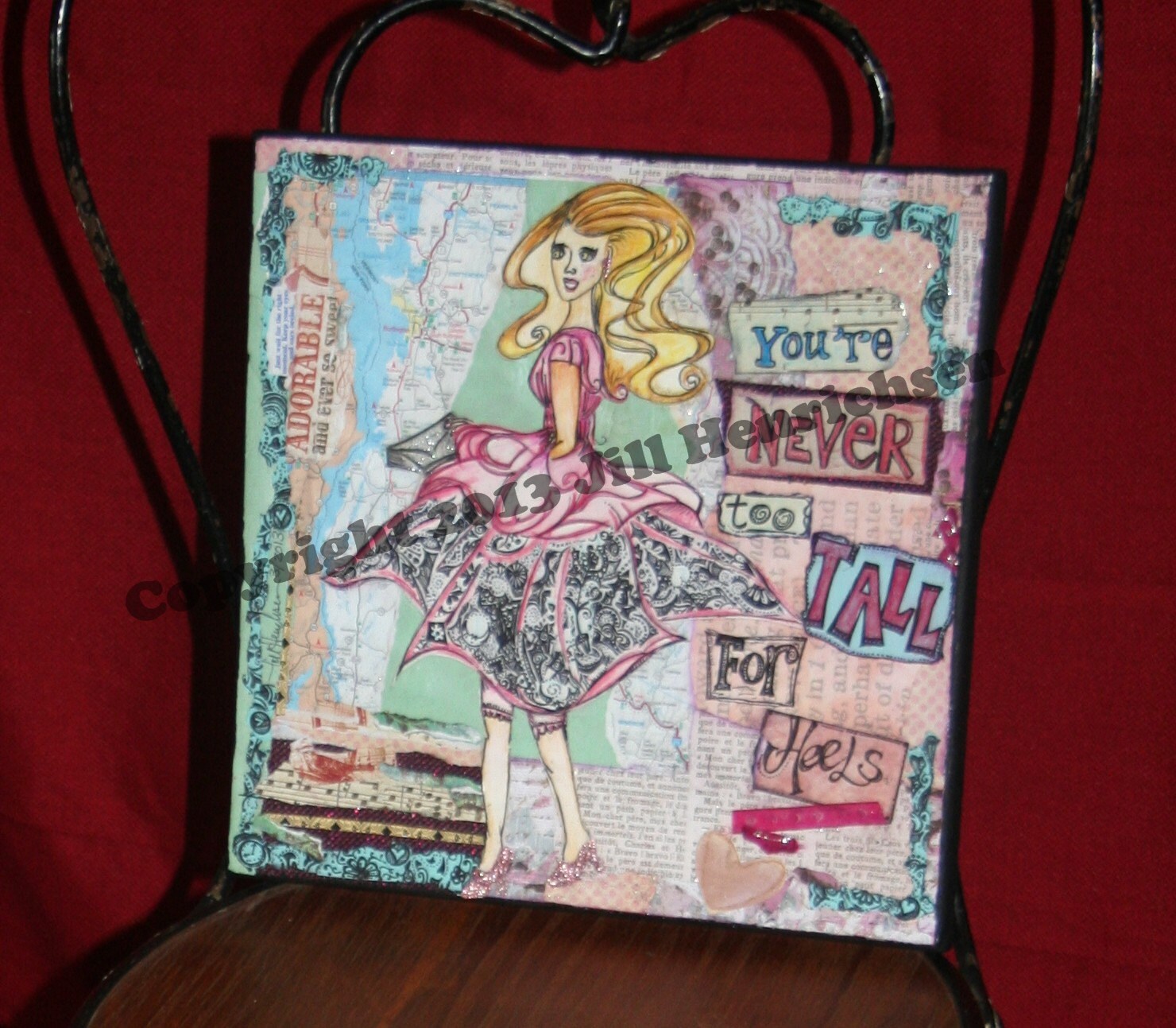 You're Never Too Tall for Heels / 12x12 Print of Mixed | Etsy