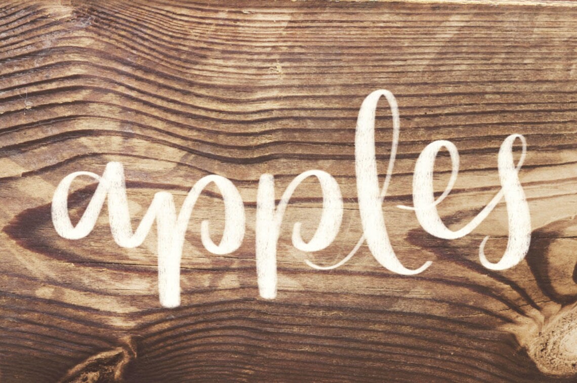 Wood Grain Lettering Procreate Brush - Etsy