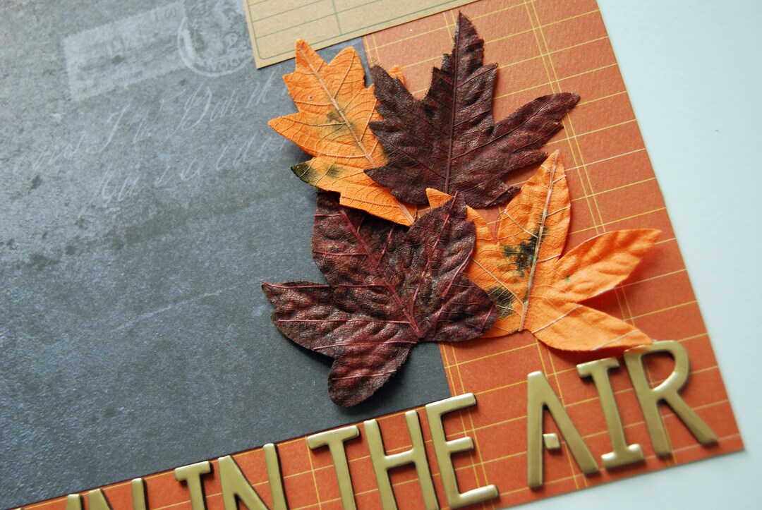 Premade Single Scrapbook Page 12x12 Layout Called autumn - Etsy