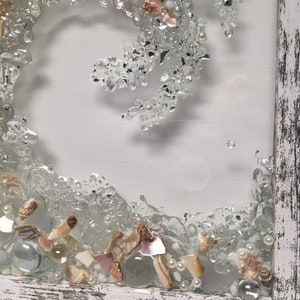 Crystal Ocean Wave Window/rustic Beach Wall Hanging/resin Wave Window ...