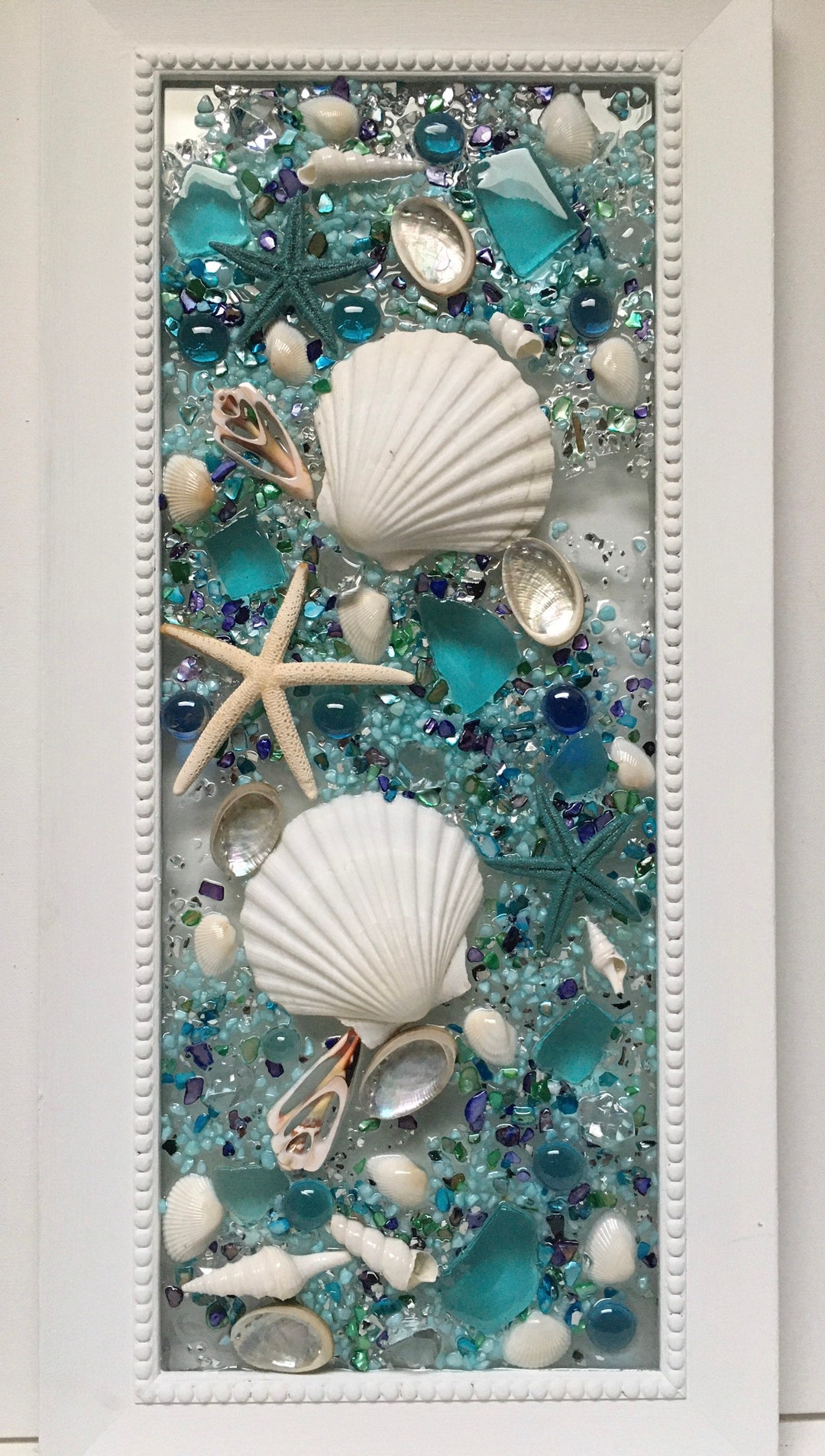 Seashell Decor/seaglass Wallart/beach Wall Art/coastal Decor/ocean ...