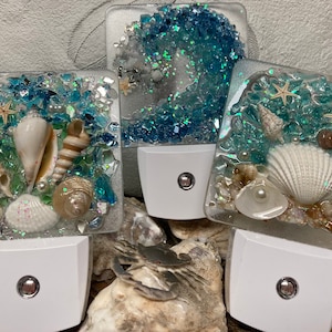 Coastal Nightlight/shell Night Light/night Light/wall Light/beach Light ...