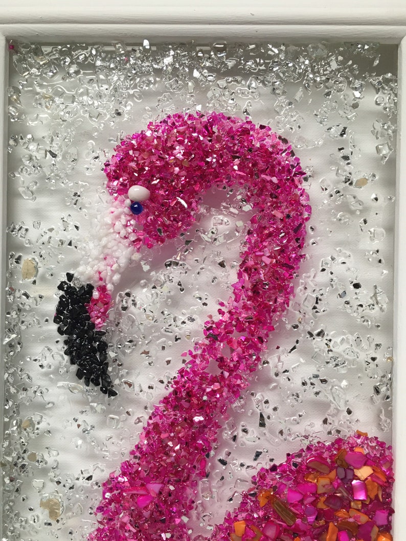 Pink Flamingo Resin Window/pink Flamingo Decor/flamingo Art/pink ...