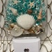 Coastal Night Light/shell Night Light/sea Glass Night Light/resin Night ...