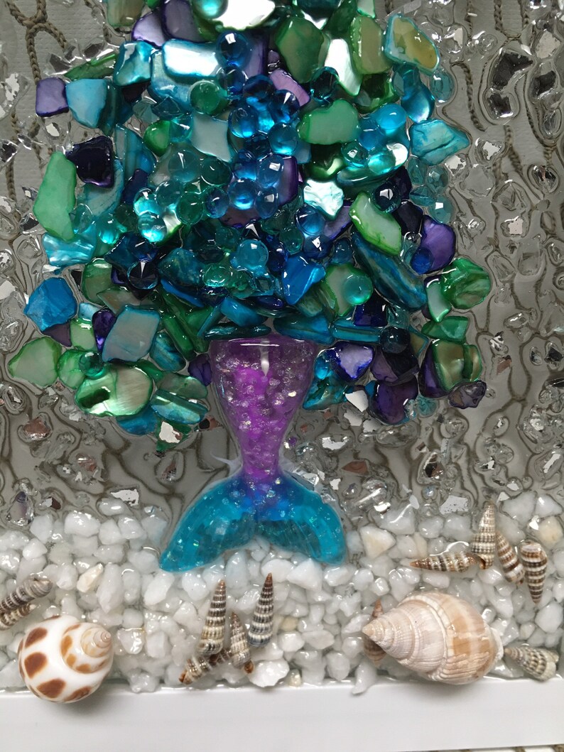 Mermaid Tail Christmas Tree Coastal Christmas Tree Beach - Etsy