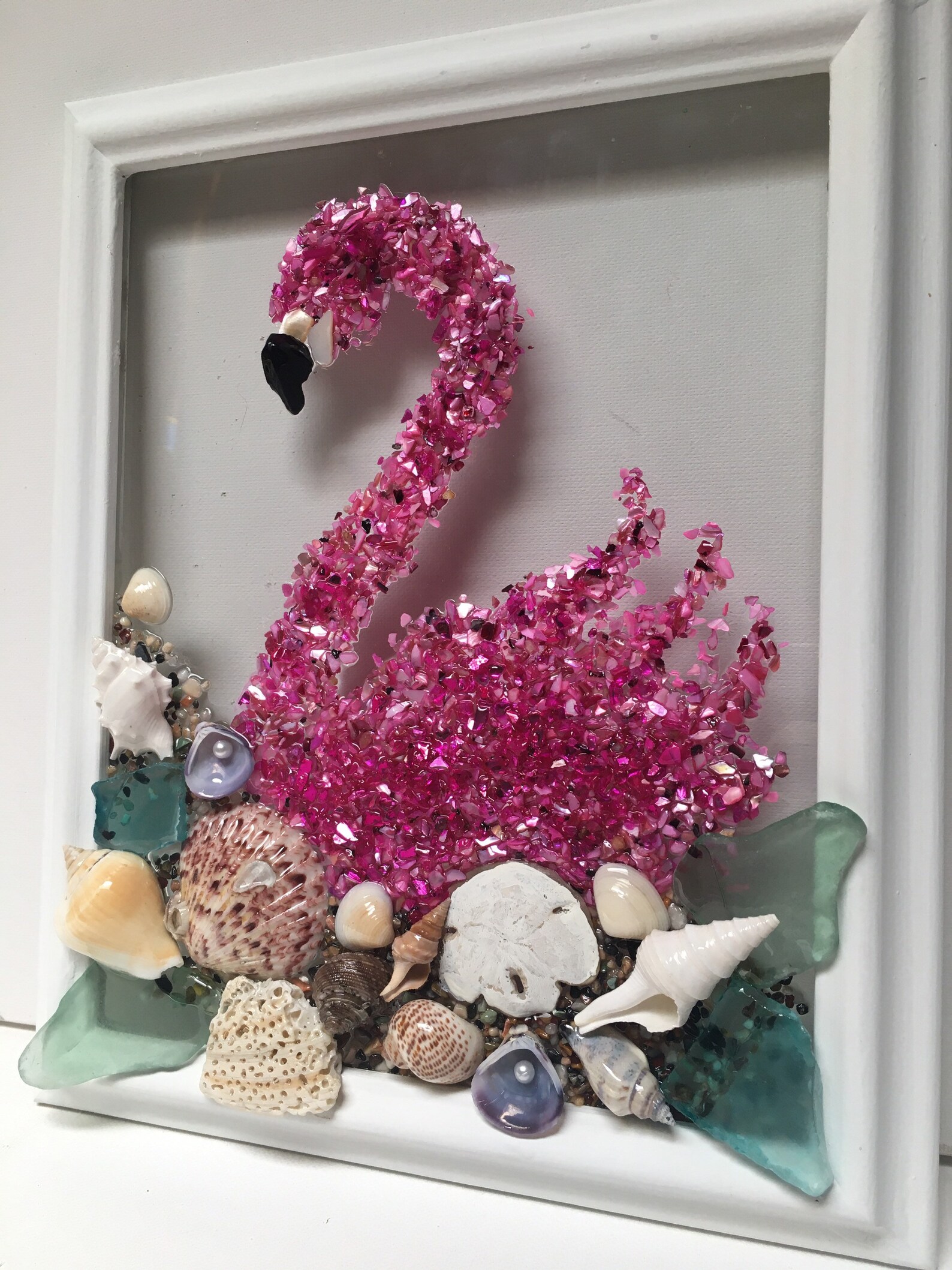 Tropical Flamingo Window Flamingo Decor Flamingo Beach | Etsy