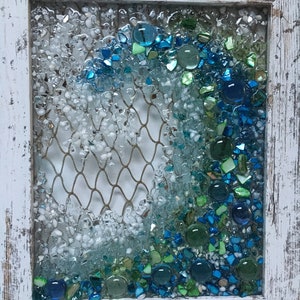 Ocean Wave Window/rustic Beach Wall Hanging/resin Wave Window/wave Art ...