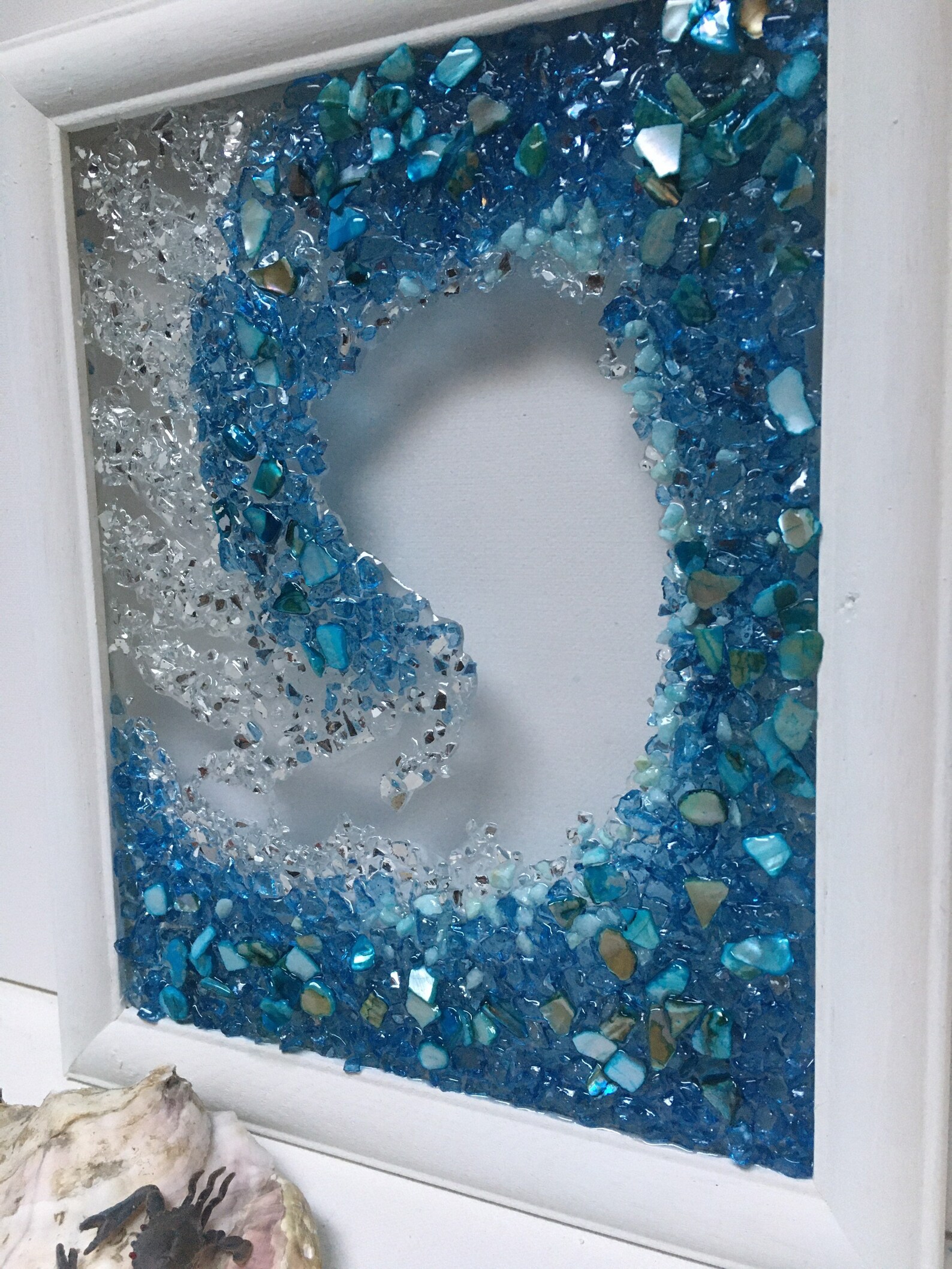 Shimmering Ocean Wave, Ocean Wave, Coastal Wave Decor, Wave Window ...