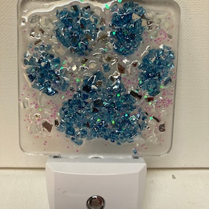 Paw Print Night Light/blue Paw Print Nightlight/dog Paw Print/cat Paw ...