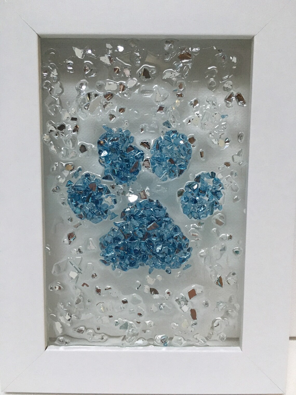 Dog Paw Print Blue Pet Print Blue Dog Print Pet Print - Etsy