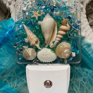 Coastal Nightlight/shell Night Light/night Light/wall Light/beach Light ...