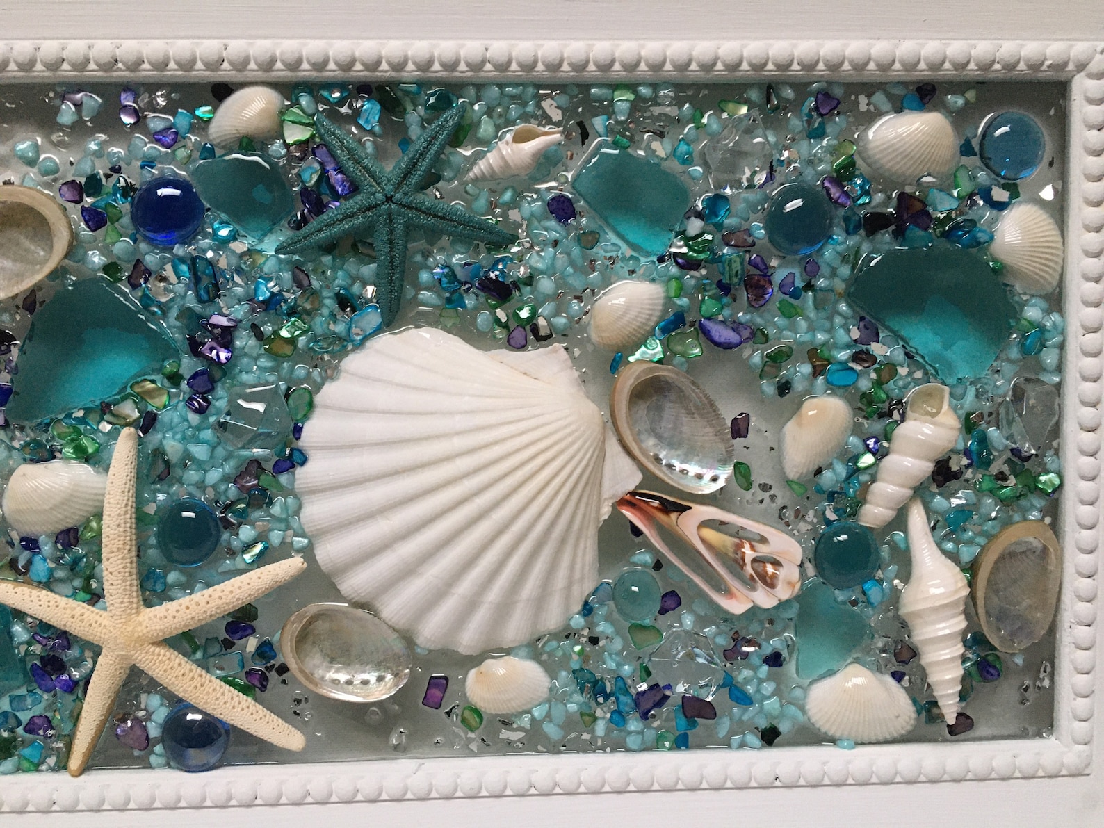 Seashell Decor/seaglass Wallart/beach Wall Art/coastal | Etsy