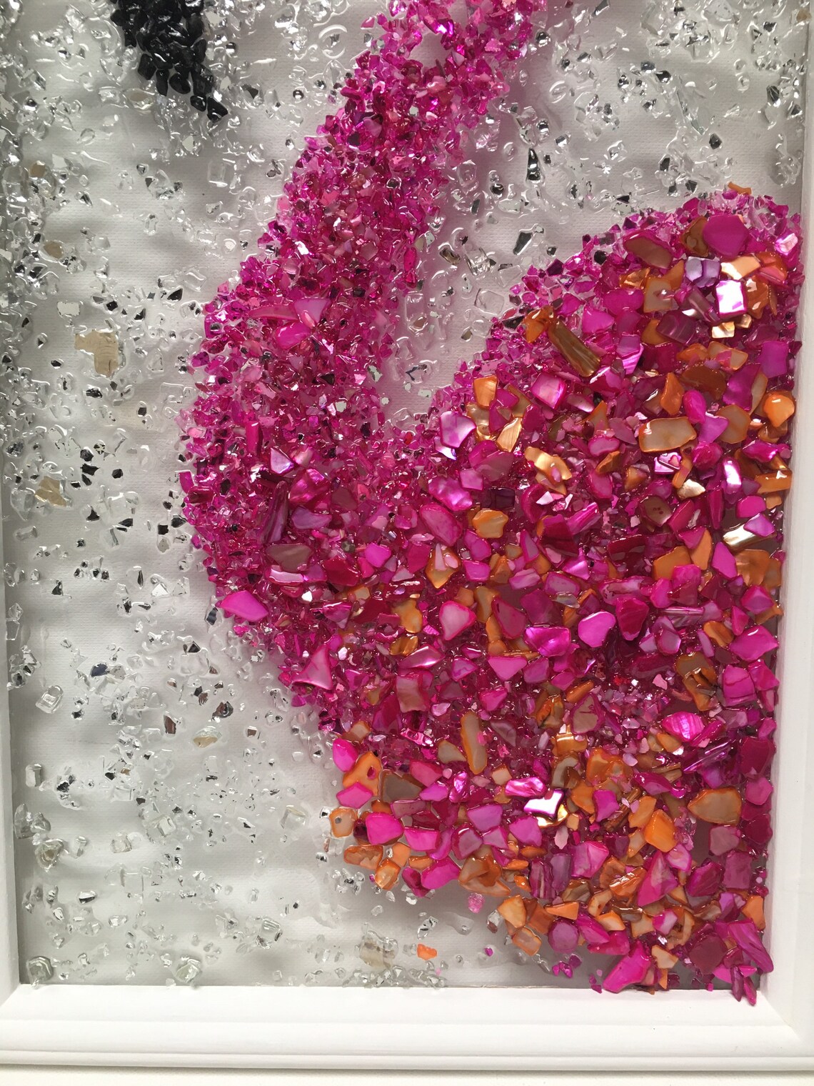 Pink Flamingo Resin Window/pink Flamingo Decor/flamingo Art/pink ...