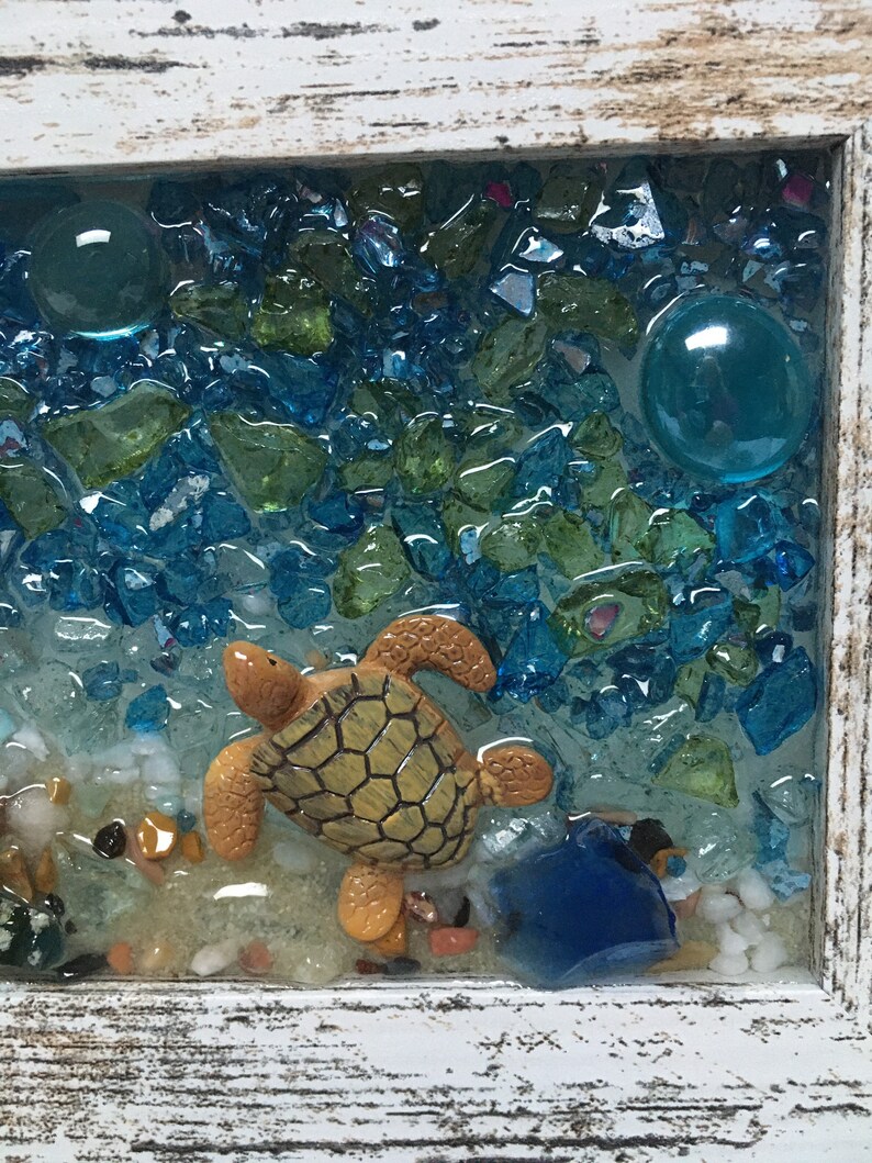 Sea Turtle/sea Turtle Decor/sea Turtle Glass Art/sea Turtle - Etsy
