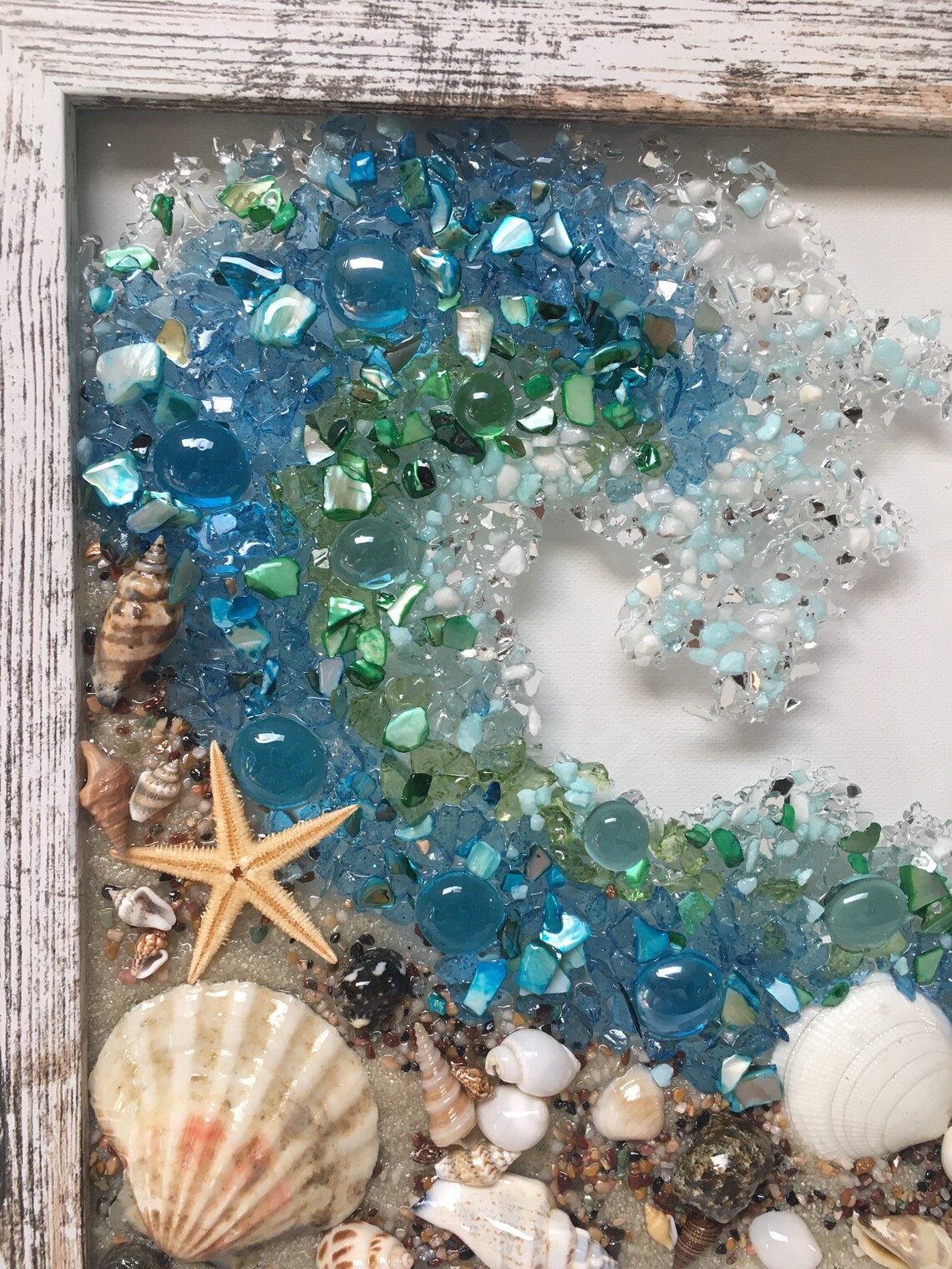 Ocean Wave Art/rustic Beach Wall Hanging/wave Art/resin Wave - Etsy