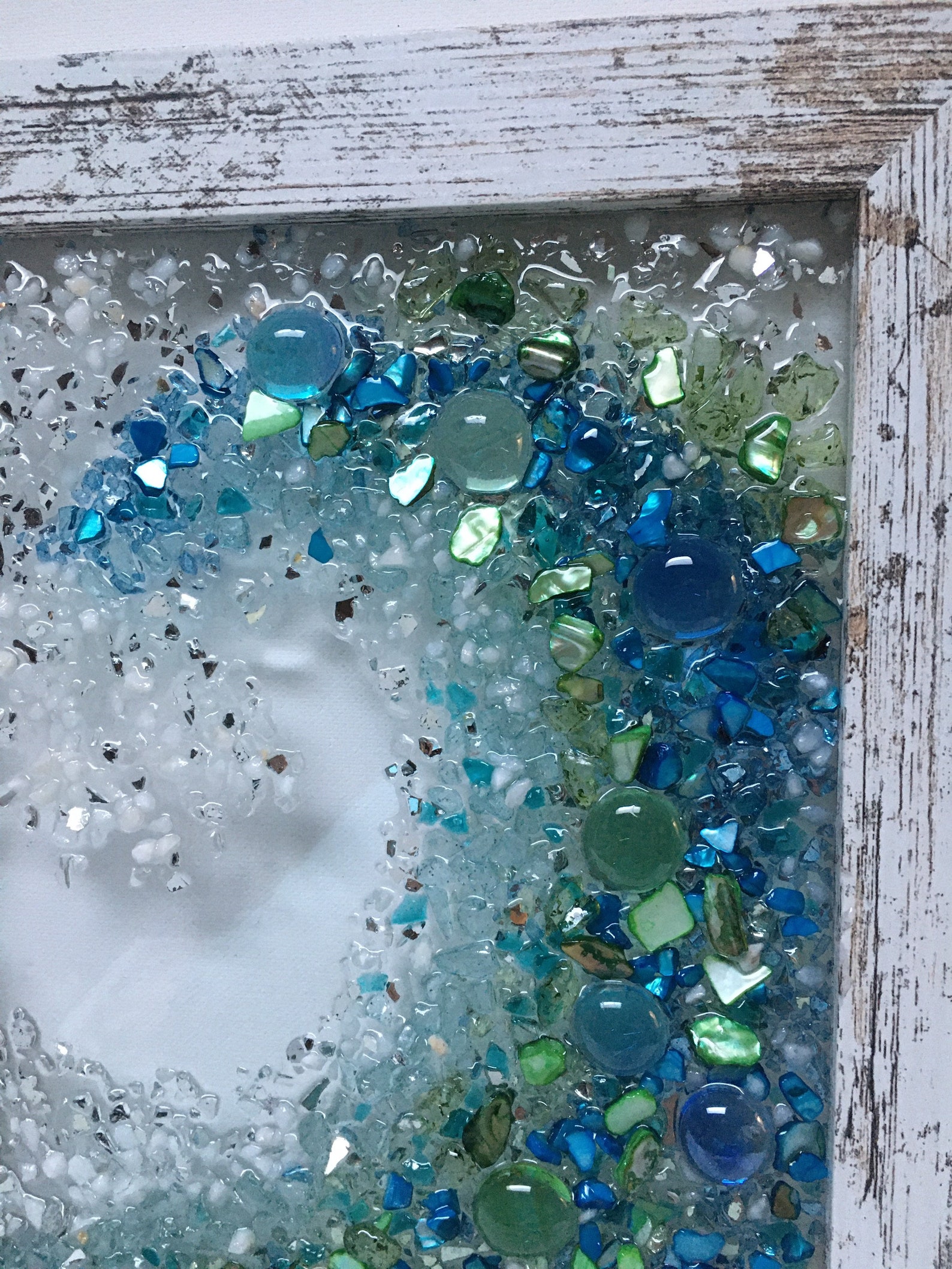 Ocean Wave Window/rustic Beach Wall Hanging/resin Wave - Etsy