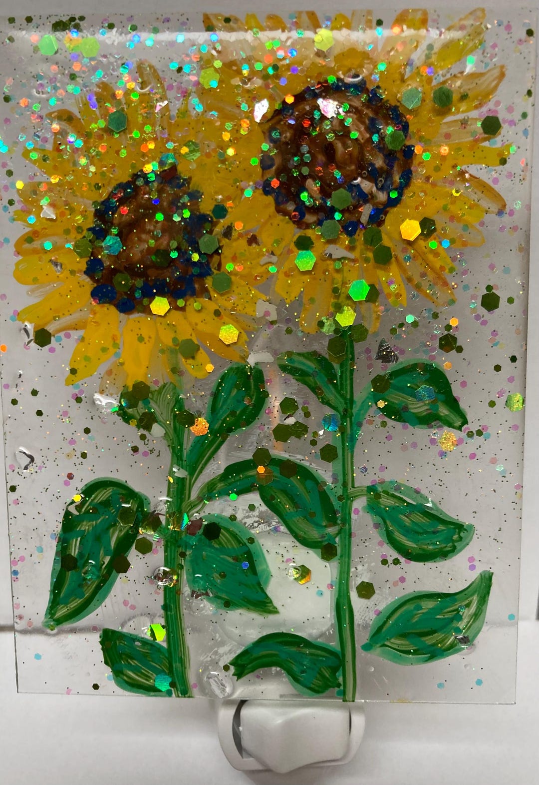 Sunflower Nightlight, Sunflower Night Light,wildflower Nightlight ...