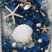 Ocean Blue Wall Art/ocean Seashell Window/seashell Decor/beach Glass ...
