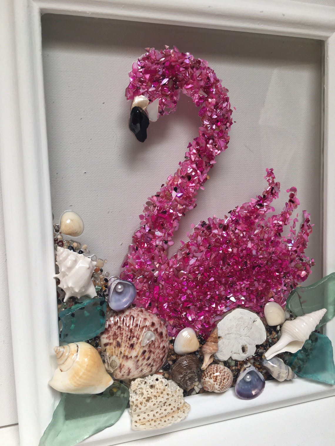 Tropical Flamingo Window Flamingo Decor Flamingo Beach | Etsy