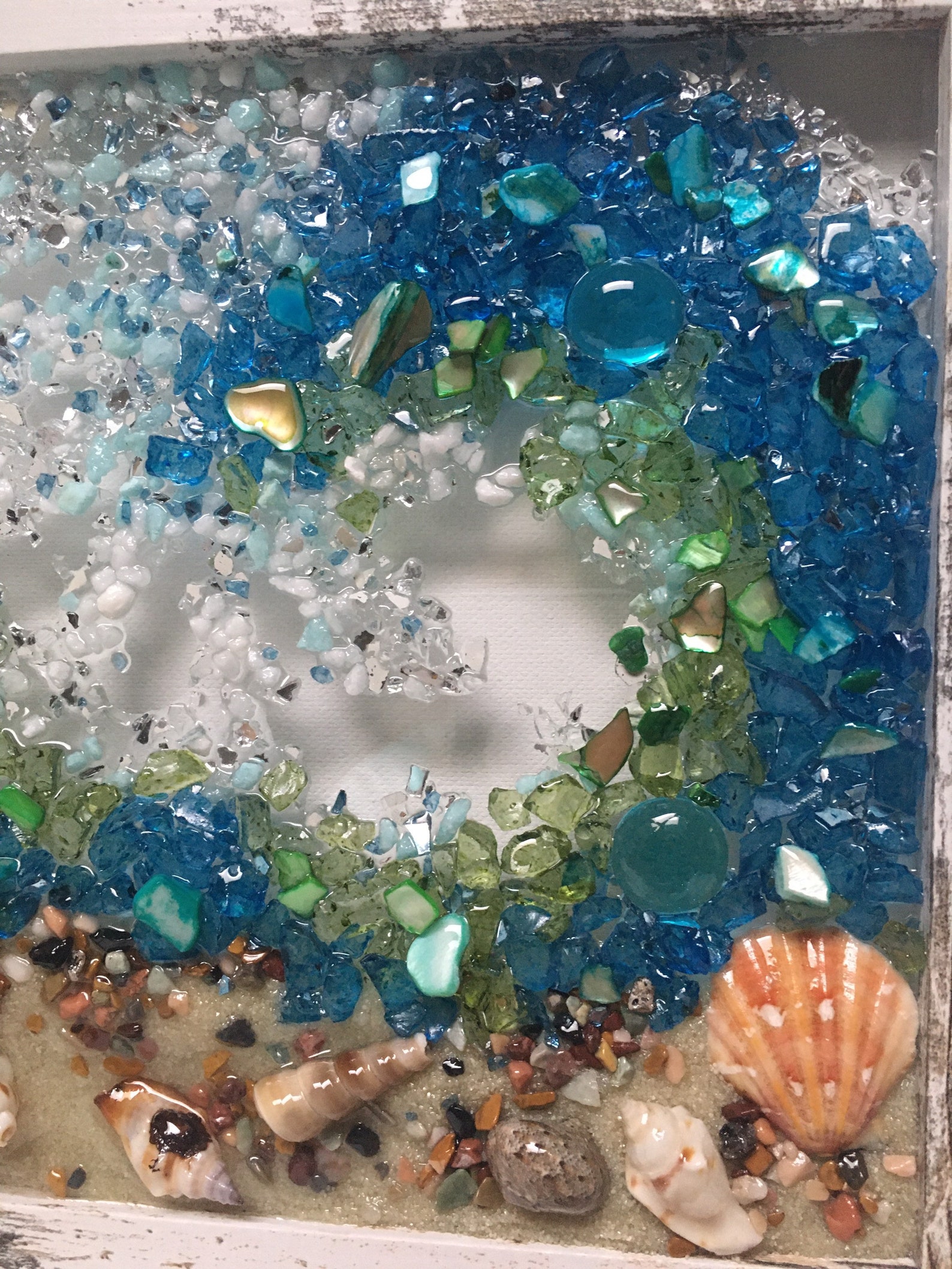 Ocean Wave/ocean Wave Window/rustic Beach Wall Hanging/coastal - Etsy