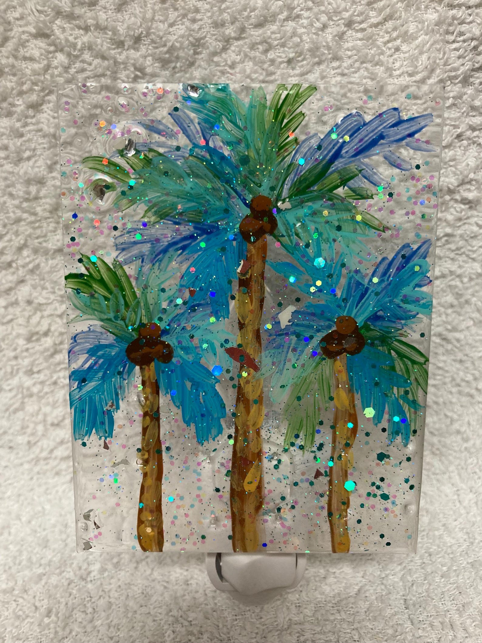 Palm Tree Night Light/coastal Palm Tree Night Light/tropical Palm Tree ...