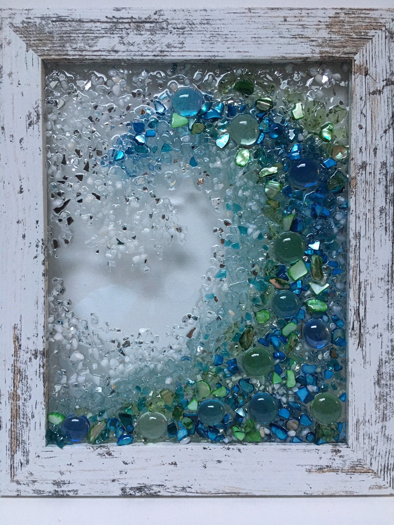 Ocean Wave Window/rustic Beach Wall Hanging/resin Wave - Etsy