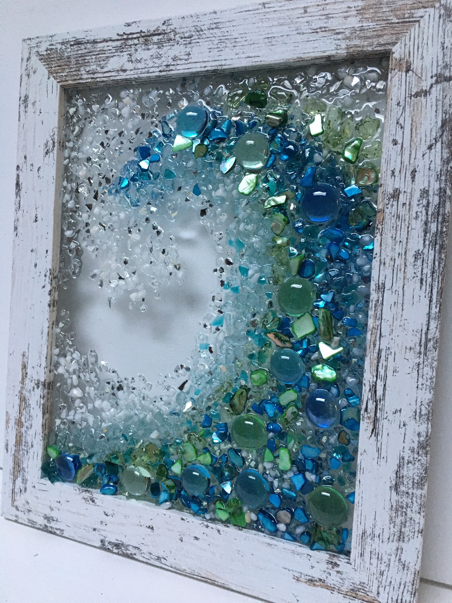 Ocean Wave Window/rustic Beach Wall Hanging/resin Wave - Etsy