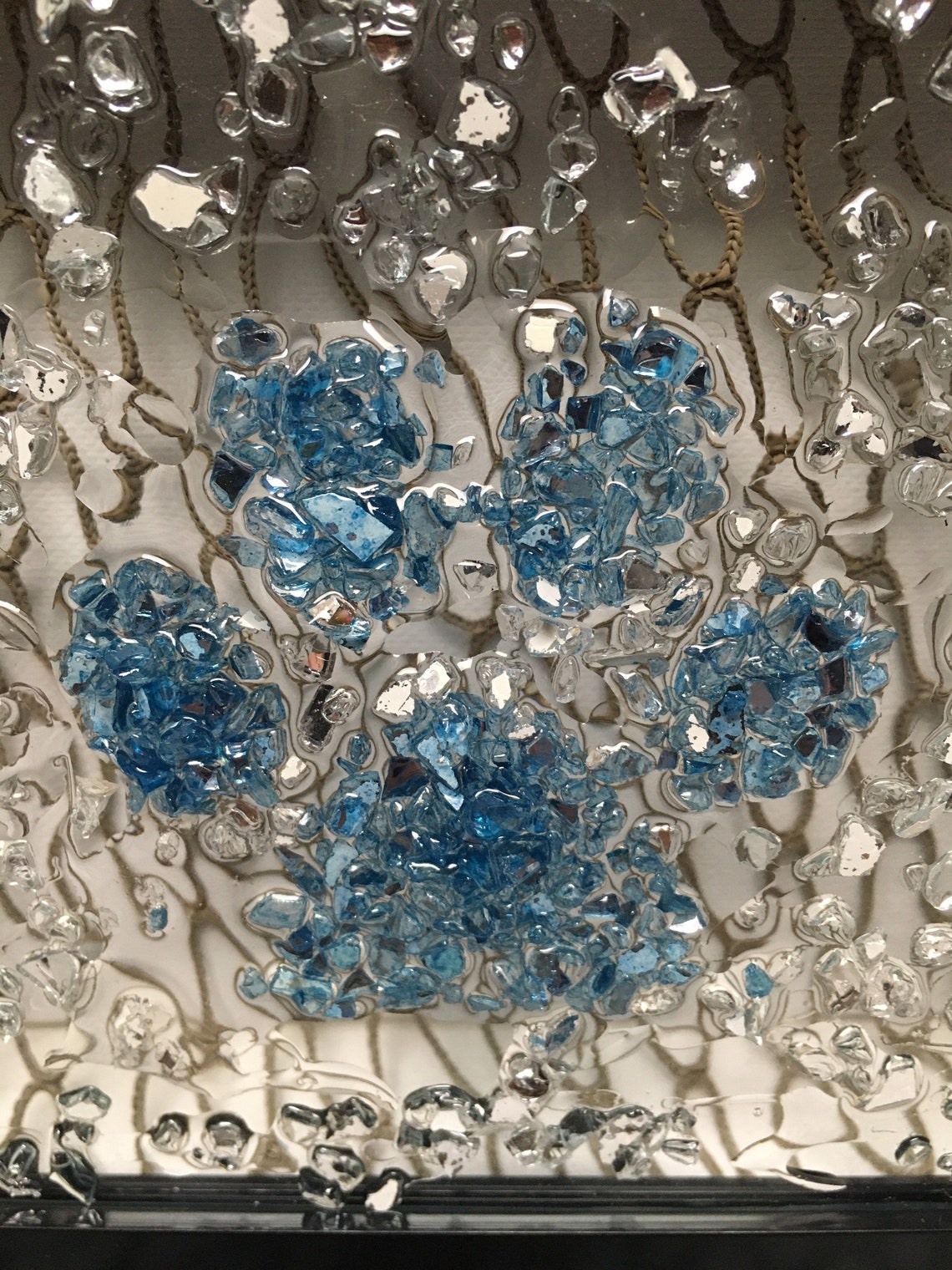 Dog Paw Print Blue Pet Print Blue Dog Print Pet Print | Etsy