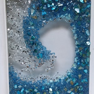 Shimmering Ocean Wave, Ocean Wave, Coastal Wave Decor, Wave Window ...