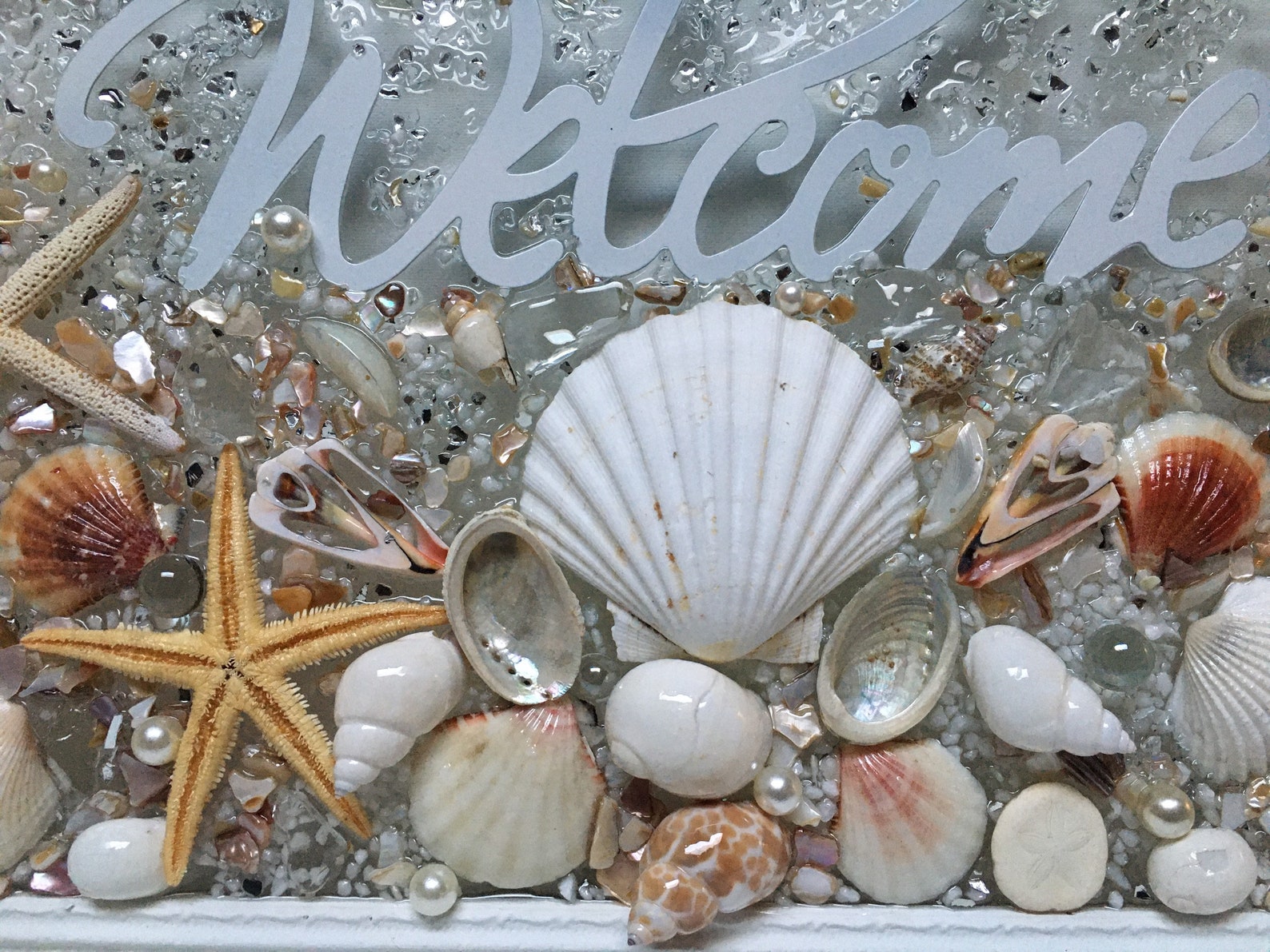 Beach Welcome Window/transom Art/beach Welcome Sign/wedding - Etsy
