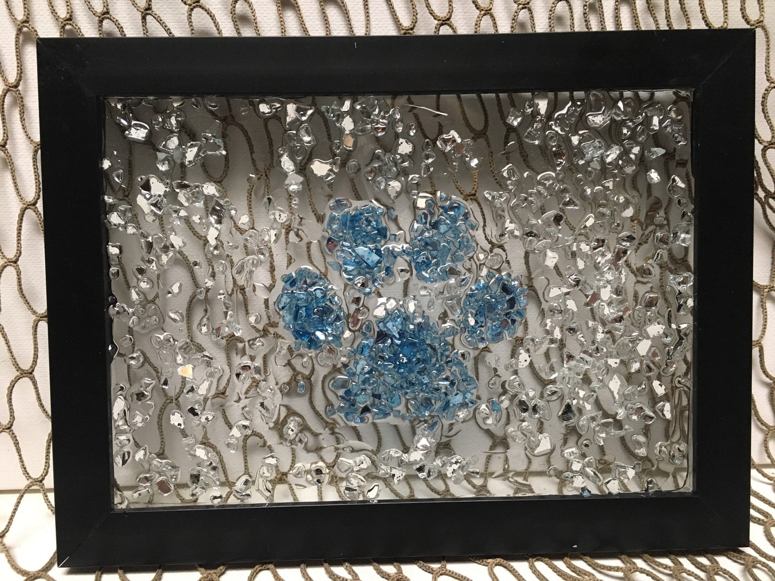 Dog Paw Print Blue Pet Print Blue Dog Print Pet Print | Etsy