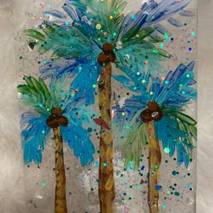 Palm Tree Night Light/coastal Palm Tree Night Light/tropical Palm Tree ...
