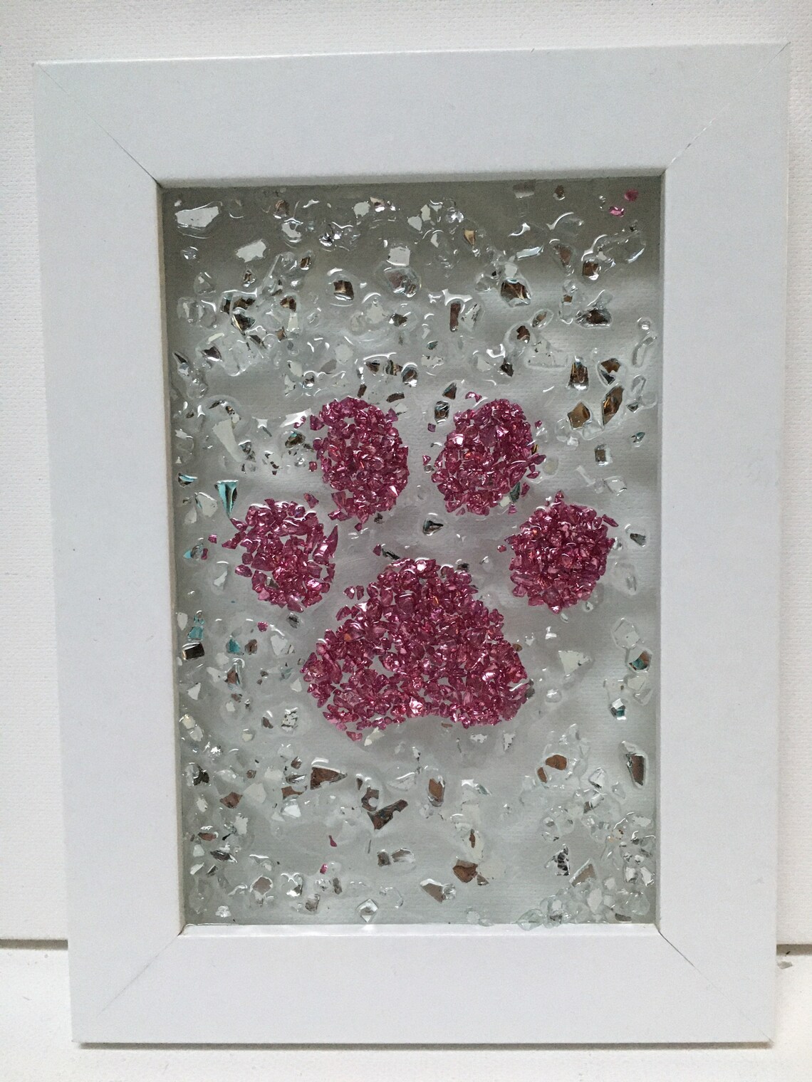 Pink Paw Print Animal Lover Window Dog Paw Window Resin - Etsy