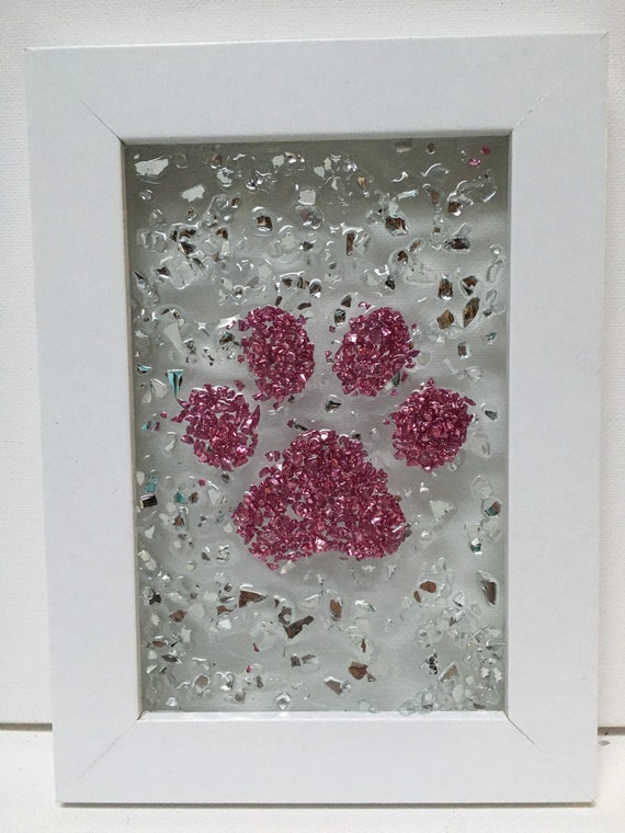 Pink Paw Print Animal Lover Window Dog Paw Window Resin - Etsy