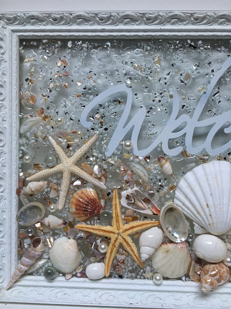 Beach Welcome Window/transom Art/beach Welcome Sign/wedding - Etsy