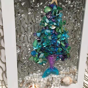 Mermaid Tail Christmas Tree, Coastal Christmas Tree, Beach Christmas ...