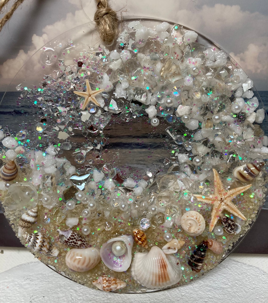 Crystal Wave Suncatcher/wave Ornament/coastal Wave Ornament/coastal ...