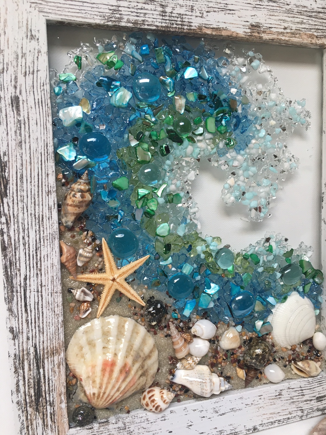 Ocean Wave Art/rustic Beach Wall Hanging/wave Art/resin Wave - Etsy