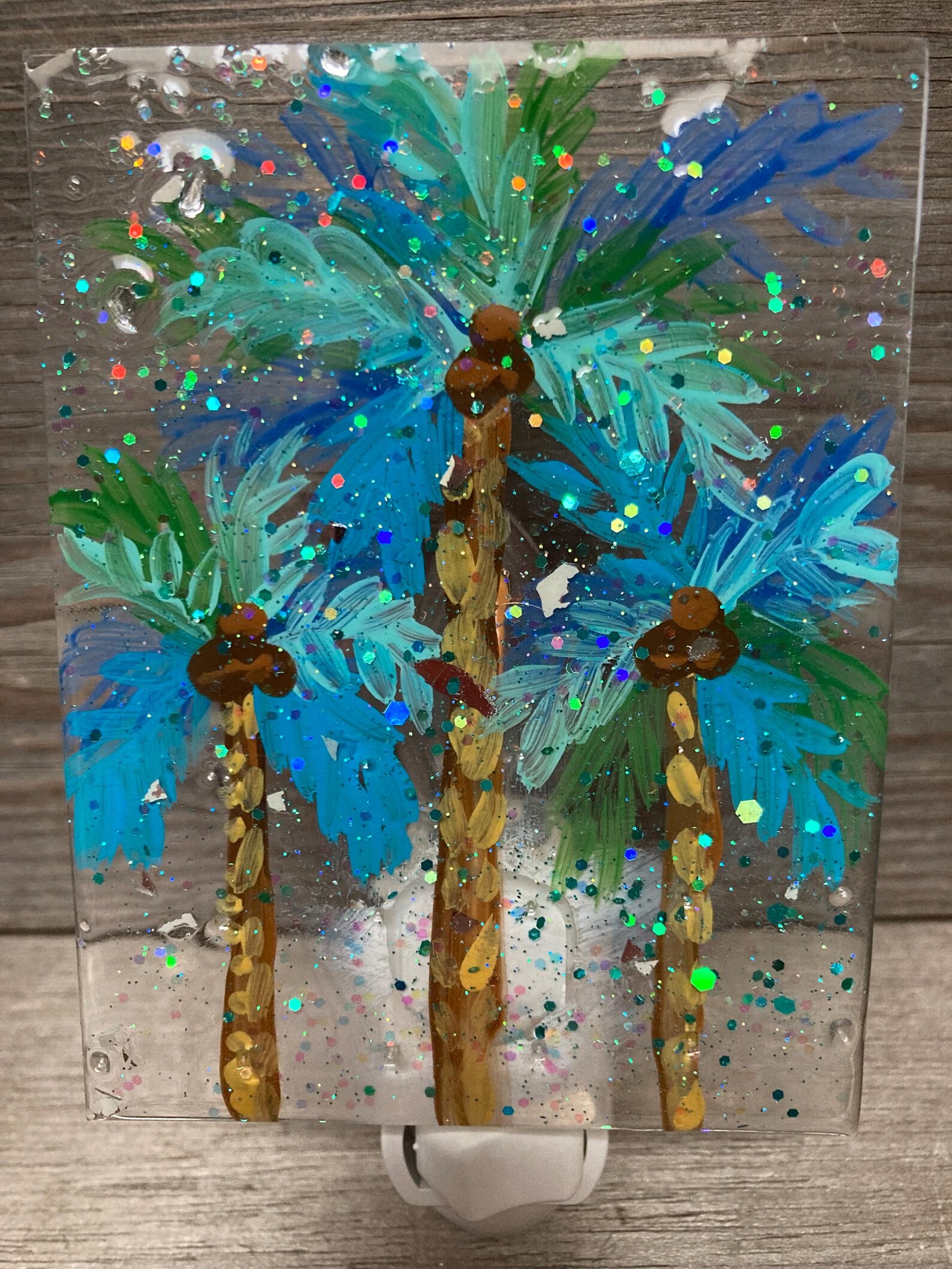 Palm Tree Night Light/coastal Palm Tree Night Light/tropical Palm Tree ...