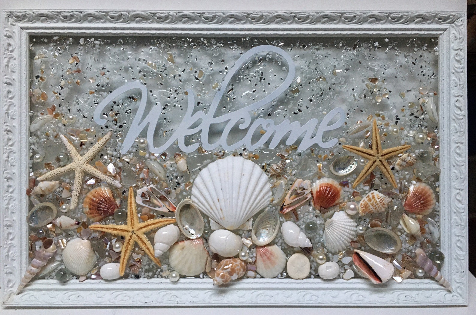 Beach Welcome Window/transom Art/beach Welcome Sign/wedding - Etsy
