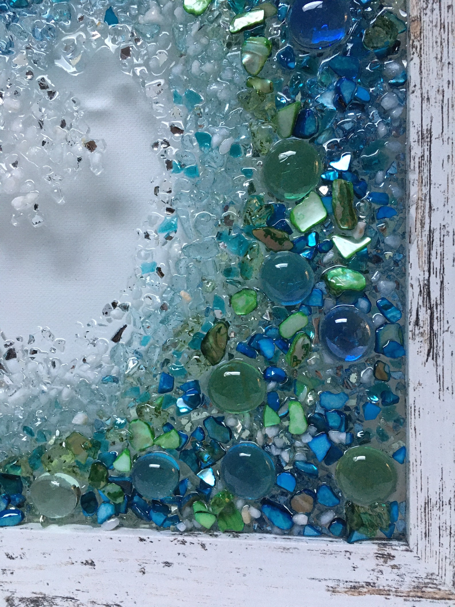Ocean Wave Window/rustic Beach Wall Hanging/resin Wave - Etsy