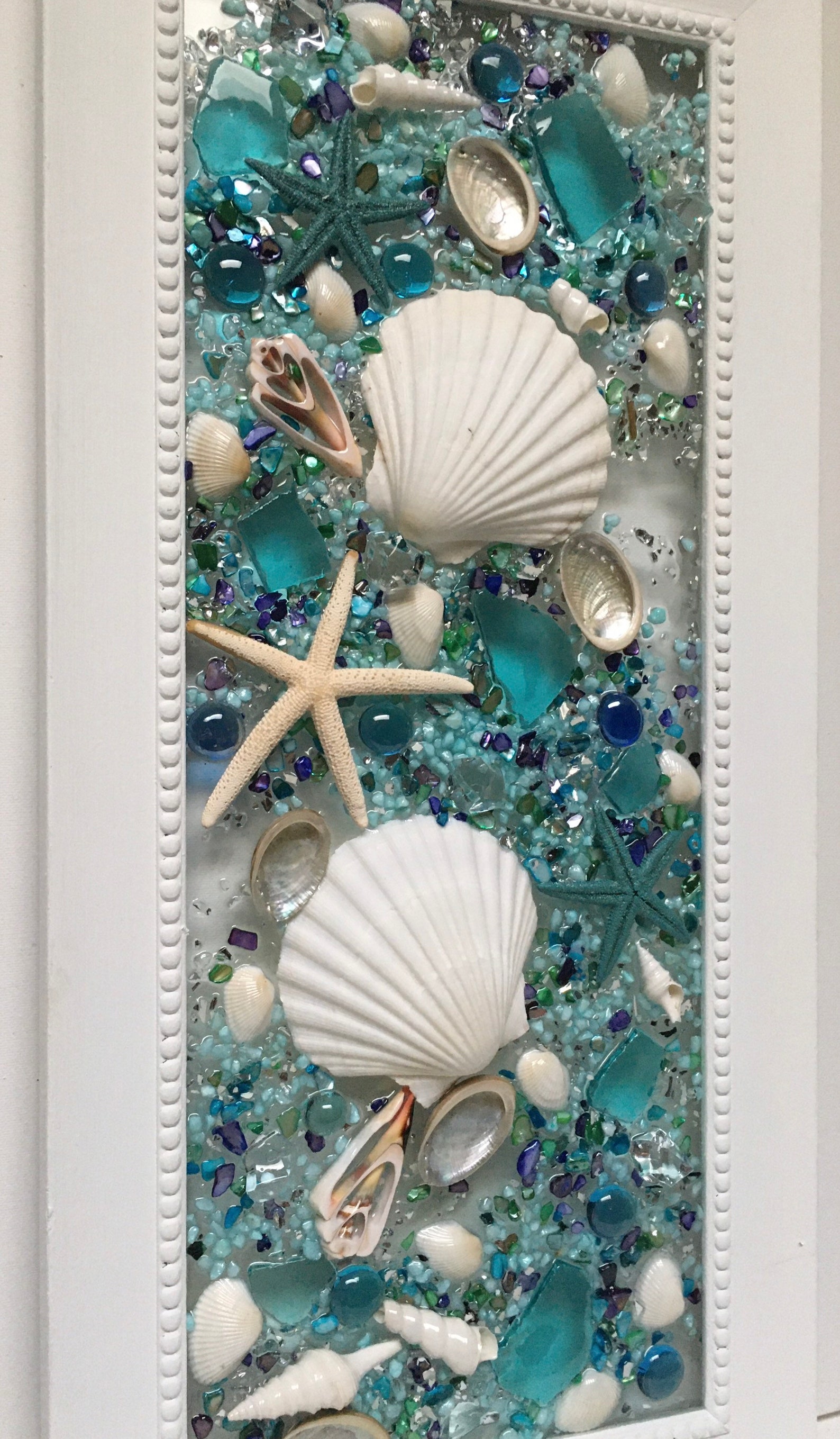Seashell Decor/seaglass Wallart/beach Wall Art/coastal | Etsy