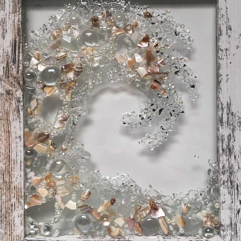Glass Ocean Wall Piece - Etsy