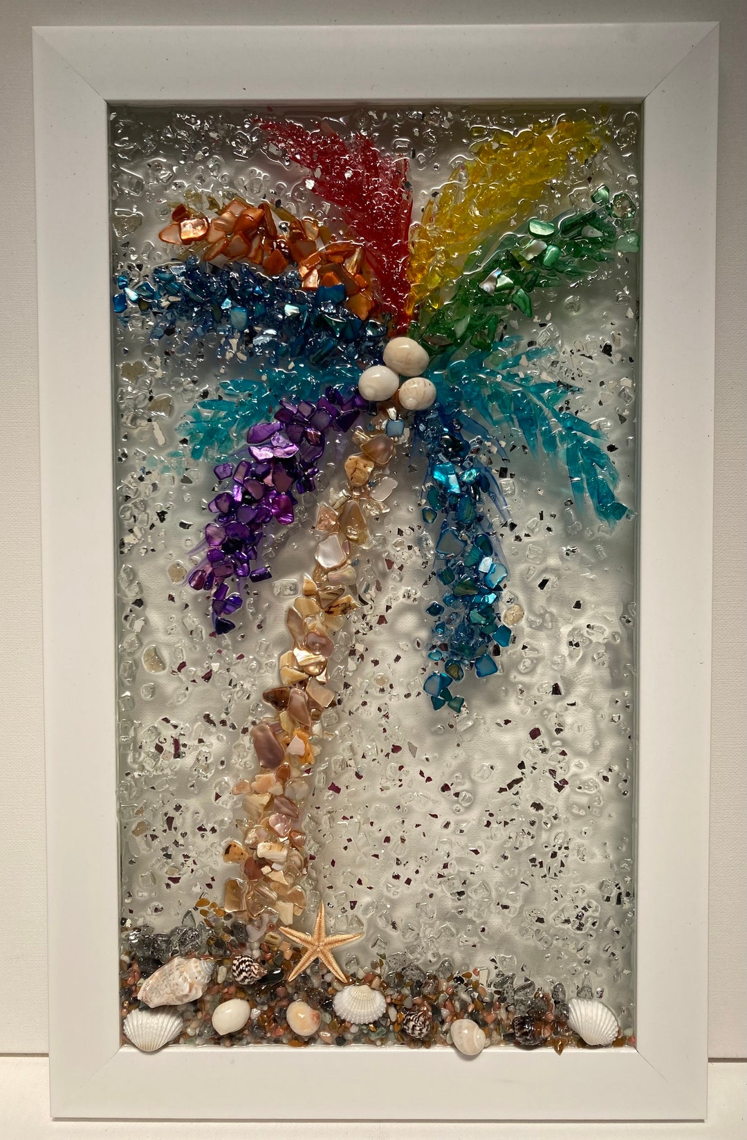 Rainbow Palm Tree, Tropical Palm, Rainbow Palm, Rainbow Palm Tree Art ...