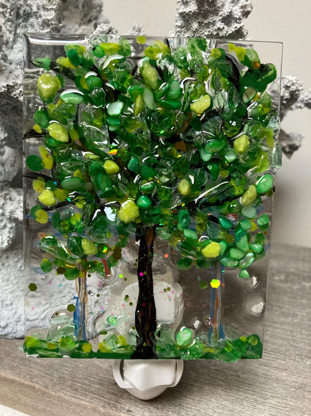Green Spring Trees, Spring Trees Nightlight, Green Nightlight, Green ...