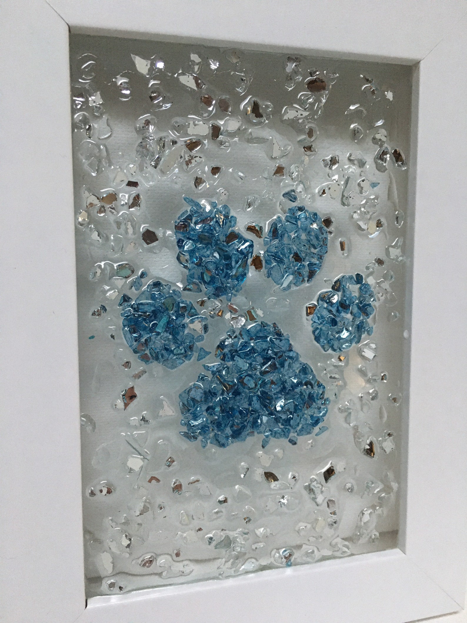 Dog Paw Print Blue Pet Print Blue Dog Print Pet Print - Etsy