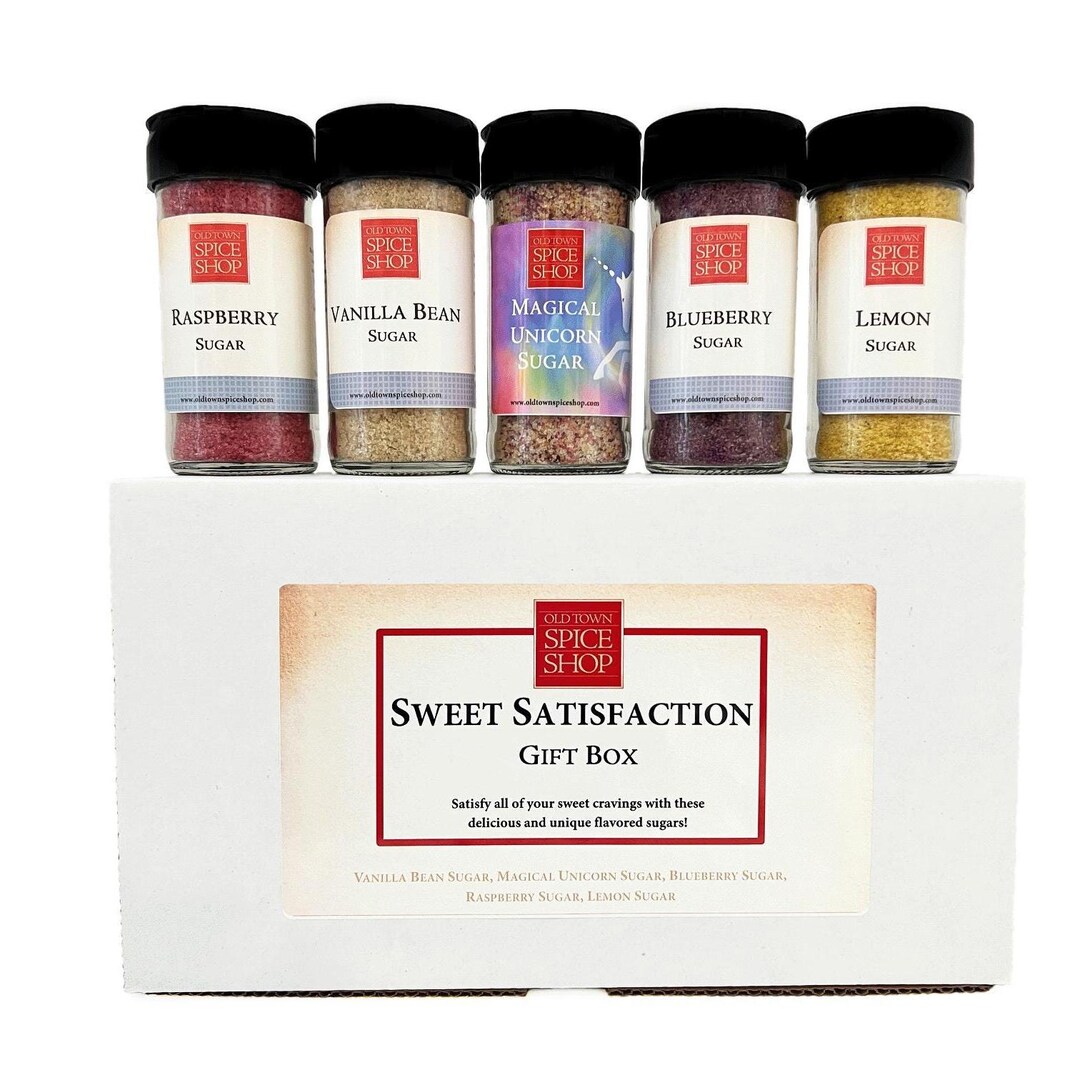 Gourmet Flavored Sugar Set - Infused Sugar Gift Box - Etsy