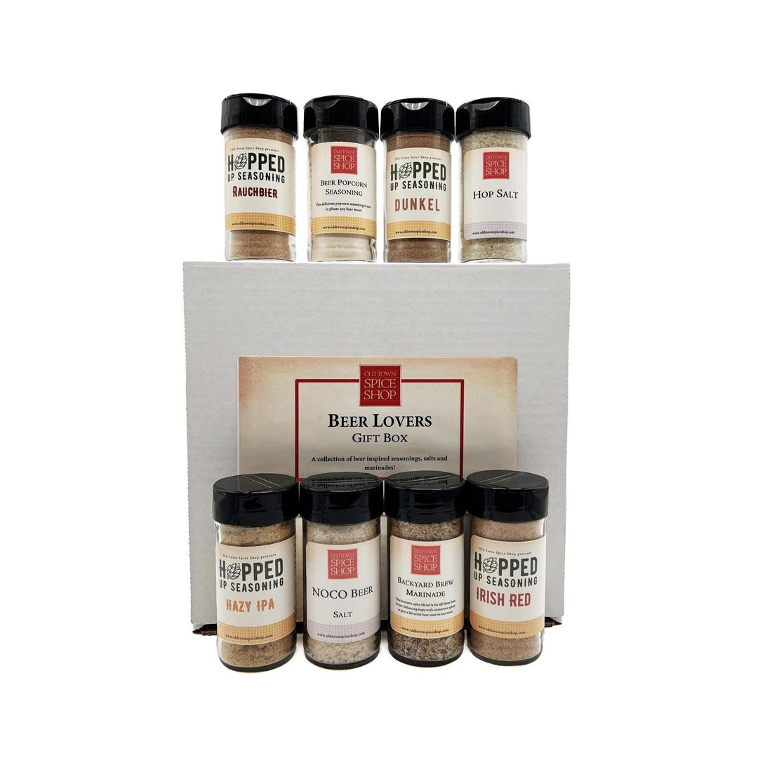 Beer Lover's Gift Box: Gourmet Seasonings, Salts & Marinades - Etsy
