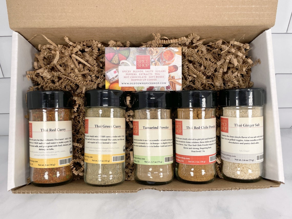 Flavors of Thailand Gift Box Gourmet Thai Spices Gift for - Etsy
